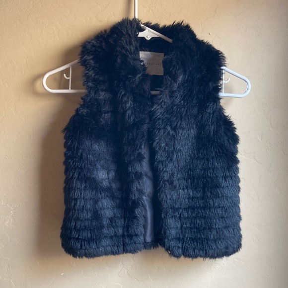 Copper Key | Jackets & Coats | Copper Key Kids 45 Fuzzy Black Jacket ...